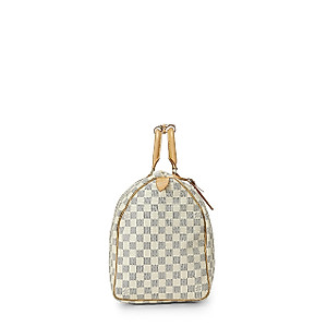 Louis Vuitton, Pre-Loved Damier Azur Keepall 50, White