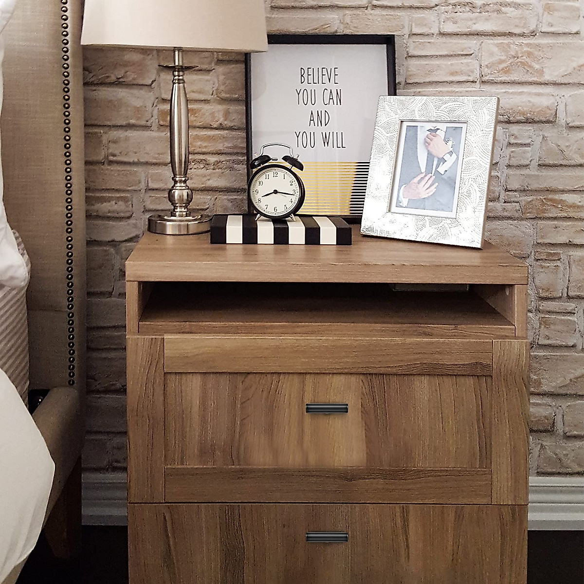 Ravinte 2'' Cabinet Handles Stainless Steel Matte Black Kitchen Cabinet Hardware Handles of Kitchen Cupboard Handles 10 Pack