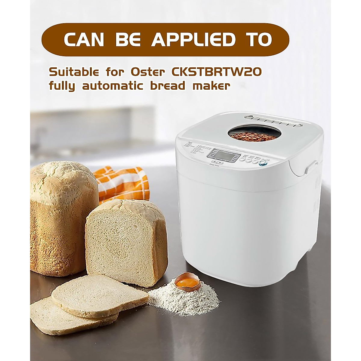 2pcs Bread Machine Kneading Paddle Replacement Parts fits for Oster CKSTBRTW20 Bread Machine