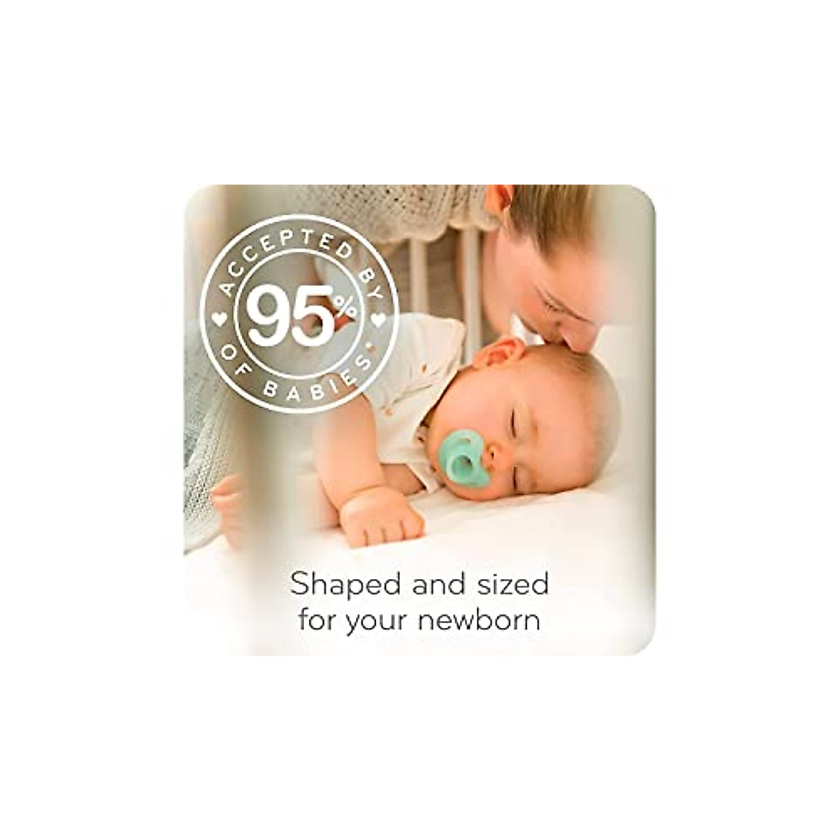 NUK | Orthodontic Pacifiers | Pink-Powder Pink | 6-18 Months | Best Pacifier for Breastfed Babies | BPA Free | Shaped to Soothe Just Like Mom | 2-Pack