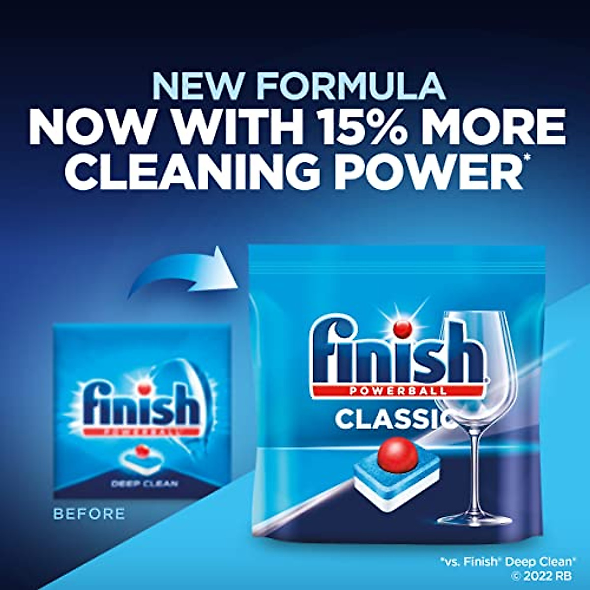 FINISH® Classic - 60ct - Dishwasher Detergent - Powerball