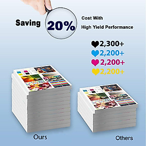 3-Pack (C+Y+M) Compatible High Yield CRG-046 Laser Printer Toner Cartridge Used for Canon Color imageCLASS LBP654cdw LBP653cdw Laser Printer