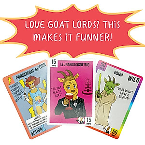 Goat Lords - Hilarious and Competitive New Card Game, Best for Adults, Teens, and Kids, Ages 7 and Up. Awesome Party Game for Families, Fun Board Games Nights, etc!