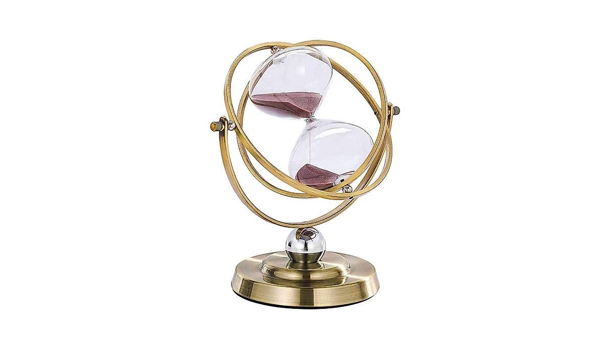 Elegant 60-Minute Hourglass Timer for Stylish Décor