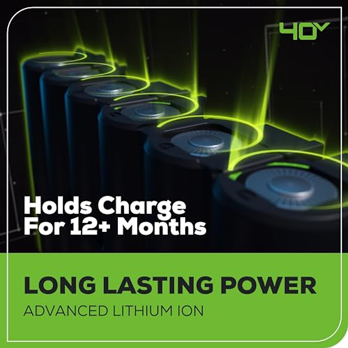 Greenworks LMF413 Inch 40V Cordless Brushless Lawn, 21" Mower (5.0Ah), Green