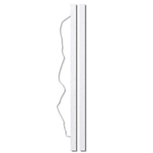 Trends International Scenery-Sunset on The Beach Wall Poster with Magnetic Frame, 22.375" x 34", Premium Print and White Hanger Bundle