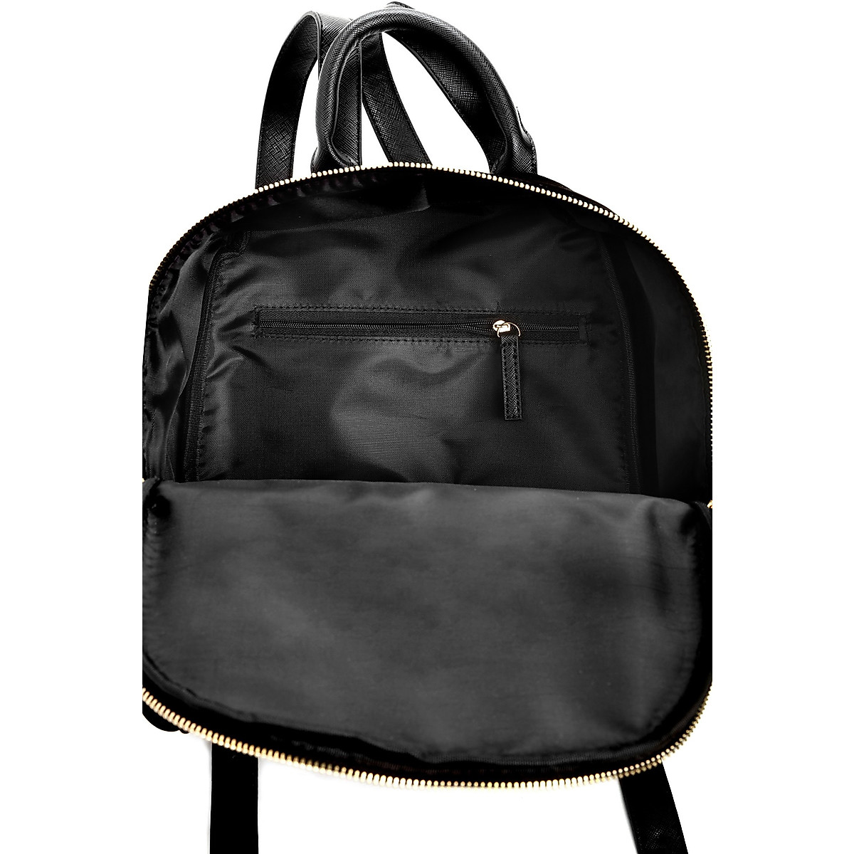 TrendsBlue Premium Black Velvet Casual Travel Backpack Shoulder Bag