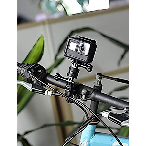 HSU Aluminum 360 Degree Rotation Camera Mount, Tripod Adapter Compatible with GoPro Hero, DJI, Sony, Xiaomi Yi AKASO Campark and Other Action Cameras