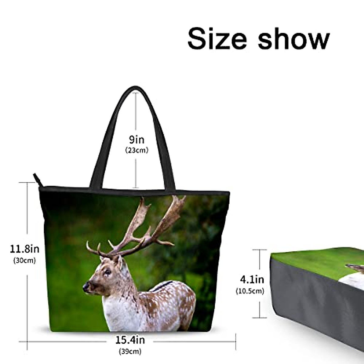 Reindeer handle bag Shoulder Tote Bag For Women Fashion Multi functional Bag Shopping Travel GYM Outdoors