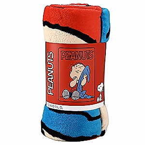 Bioworld Peanuts Linus Fleece Throw Blanket