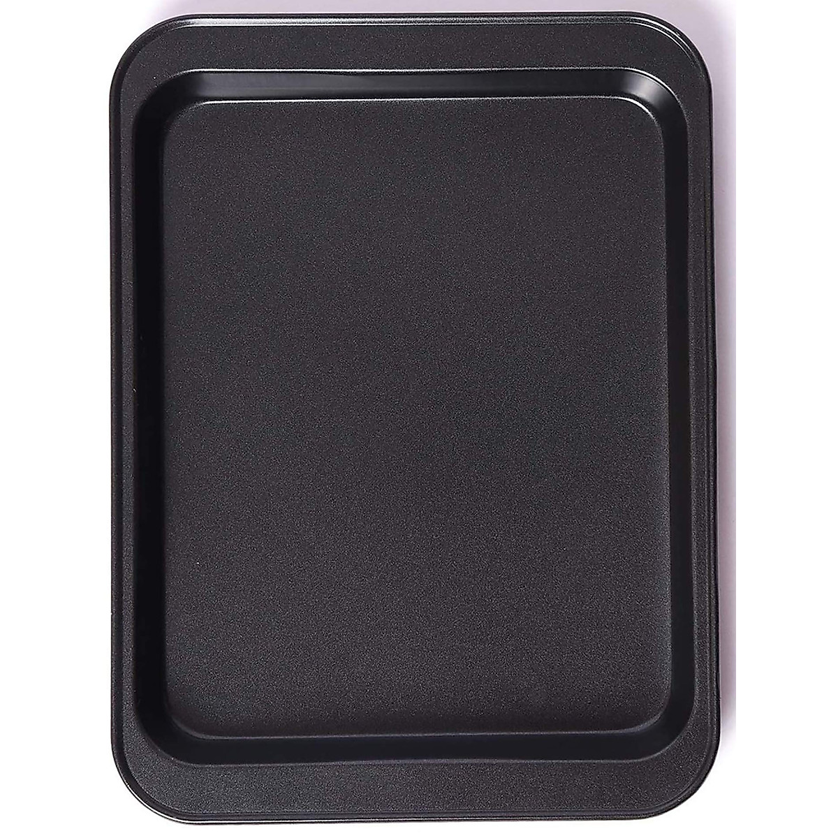 Jucoan 4 Pack Small Baking Sheet Cookie Sheet for Toster Oven, 9.5 x 7.1 Inch Mini Cookie Tray, Nonstick Carbon Steel Half Toaster Oven Pan Tray Replacement Bakeware Sheet Pan Set for Kitchen