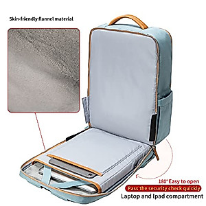 NOBLEMAN Business Smart Backpack Waterproof Laptop Backpack Travel Durable Daypack (Aqua)