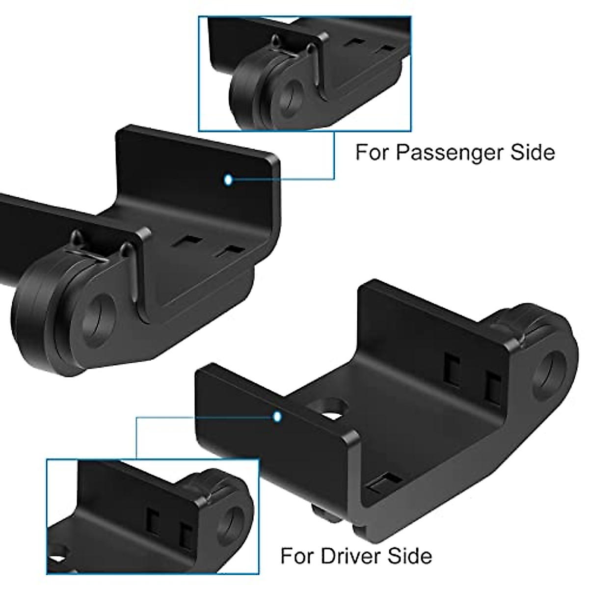 GSTP Front Tow Hook Bracket with 3/4 inch Shackle Mount Compatible with Toyota Tacoma 2009-2021 Black
