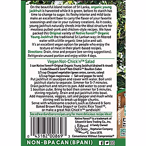 Native Forest Organic Young Jackfruit – Great Meatless Alternative, Plant Based Meat, Non-GMO Project Verified, USDA Organic – Original, 14 Oz (Pack of 6)
