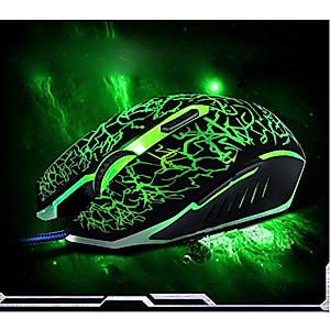 Professional Colorful Backlight 4000DPI Optical Wired Gaming Mouse