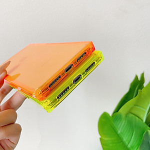 Cocomii - Rectangle Case Compatible with iPhone XR - Clear Transparent, Show Beauty, Women Girls Men, Protective Phone Case for iPhone XR 6.1 inch, Neon Yellow