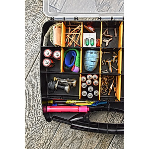 SE 21 Multiple Compartment Storage Container with Lid - 87119DB