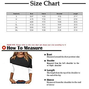 Elbow Length Sleeve Shirts Vintage Floral Print 3/4 Sleeve Tops Elbow Sleeve T Shirts Ropa De Verano para Mujer Blouse Crew Neck Pullover Tunic Tops White S