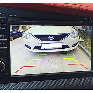 Backup Camera with Waterproof HD 8 LED Night Vision Rear View Camera and 170 Degree Super Wide Angle Reverse Camera for Cars Parking Assistance Metal Housing