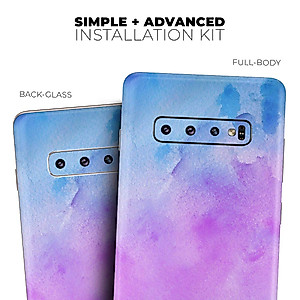 DesignSkinz Washed 4322 Absorbed Watercolor Texture Protective Vinyl Decal Wrap Skin Cover Compatible with The Samsung Galaxy S20 (Screen Trim & Back Glass Skin)