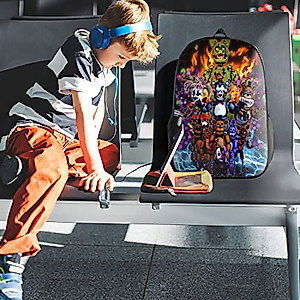 xuebi Cartoon Game Backpack Multifunction 17 Inch High Capacity Backpack Boys And Girls Laptop Backpack One Size