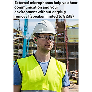 3M PELTOR EEP-100 Ear Plug Kit, Rechargeable, Noise Reduction, Construction, Manufacturing, Maintenance