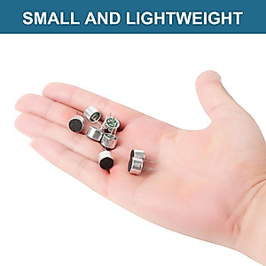 uxcell 8Pcs Cylindrical Electret Condenser Microphone Pickup 85dB Through Hole Mini Electret Condenser Mic with 2 Pins 10x7mm for PCB