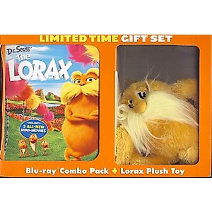 Dr. Seuss' The Lorax Blu-ray + DVD + Digital Copy + UltraViolet LIMITED EDITION With Plush Toy