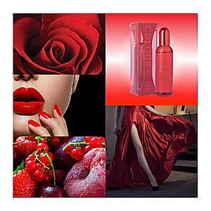 Colour Me Red by Milton-Lloyd - Perfume for Women - Chypre Floral Scent - Opens with Freesia, Peony, and Bergamot - Blended with Jasmine - For Extraordinary, Elegant Ladies - 3.4 oz EDP Spray