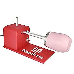 Masbros Cup Turner Fully Assembled All Metal Tumbler Spinner Machine Cup Rotisserie with Metal Bearing for Craft Tumbler （2 arms 4 Foams)