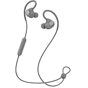 JLab Audio Epic Sport Wireless Earbuds | Active Lifestyle 12 Hour Battery Life | Bluetooth 4.2 | IP66 Sweatproof | Built in Microphones | Noise Isolation | Extra Gel Tips & Cush Fins | Gray