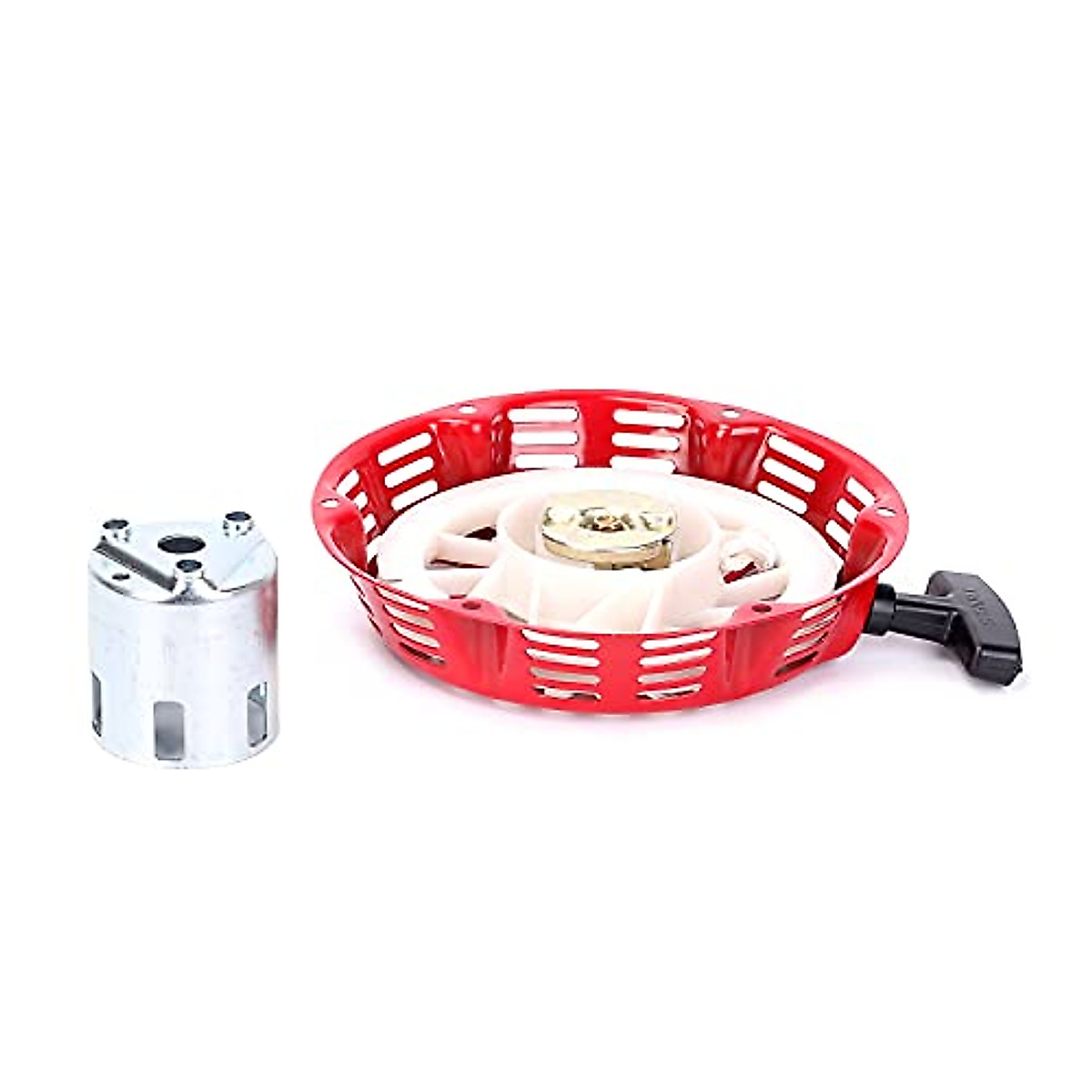 Recoil Pull Starter and Start Cup Assembly Replaces for Honda GX340 GX390 GX610 GX620 Generator 188/190f Lawn Mower Garden Machinery Parts