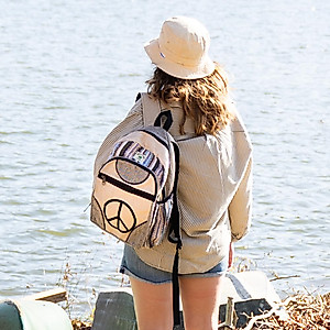 ThreadHeads Himalayan Hemp Simple Peace Backpack - 11"x16"