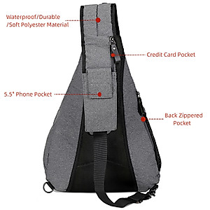 Oversize Sling bag for men and Women Big Sling Backpack Crossbody Shoulder Bag Waterproof XB-13 (NL)