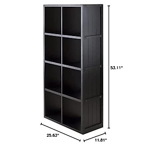 Winsome Timothy Shelving, small, Black