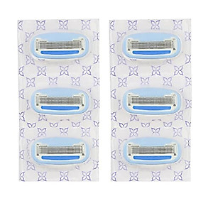 Amazon Basics 5-Blade Razor Refills for Women, 6 Refills (Fits Amazon Basics Razor Handles only) (Previously Solimo)