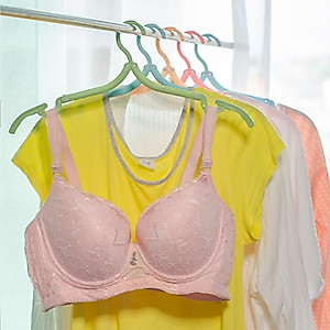 MYLDH 12Pcs Travel Hangers Foldable Portable Plastic Hangers Folding Clothes Hangers Space Saving Clothes Hangers for Business Trip Travel