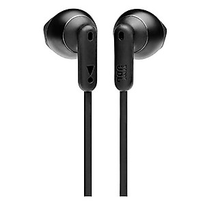 JBL Tune 215 - Bluetooth Wireless in-Ear Headphones with 3-Button Mic/Remote and Flat Cable - Black