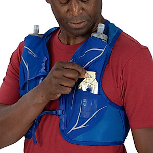 Osprey Duro LT Men's Running Hydration Vest with Hydraulics Soft Flasks, Dark Charcoal Grey, Medium