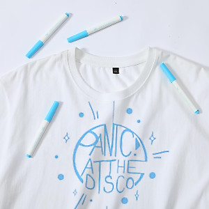 Mr. Pen- Fabric Markers for Sewing, 5 Pack, Blue, Erasable, Water Soluble Fabric Marker, Fabric Pens for Sewing Erasable, Washable Fabric Marker, Water Soluble Pen, Fabric Marking Pens for Sewing