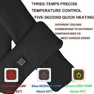 hYwecy Heated Scarf-Three Temp Setings-USB Powered By Power Bank,Heating Scarf for Women/Men(Without Power Bank)