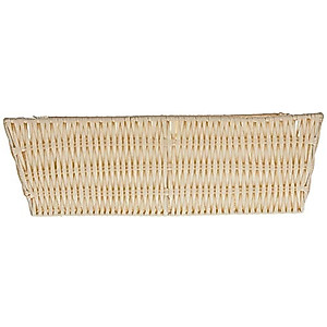 Whitmor Rattique Shelf Tote, 13"D x 15"W x 5"H, Latte