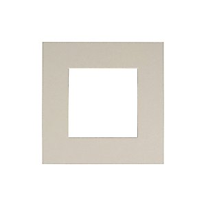 CountryArtHouse Grey Acid Free 16x16 Square Picture Frame Mat with White Core Bevel Cut for 12x12 Pictures - Fits 16x16 Frame - Pack of 1 Matboard