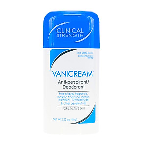 Vanicream Anti-Perspirant - Deodorant Clinical Strength For Sensitive Skin, 2.25 Oz Pack of 3