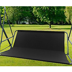 Swing Seat Replacement Cover, 600D Oxford Heavy Duty Waterproof Swing Bench Cover for Outdoor Porch Garden Yard 2/3 Seat Patio Swing Chair (54.3"x19.6"x19.6", Grey)