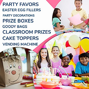 Unicorn Poop Toys - Bulk Unicorn Party Favors - 50 Pcs - Glitter Poop Emoji Party Supplies - Shimmering Unicorn Rainbow Poop Emoji Mini Toys - Vending Machine Toys