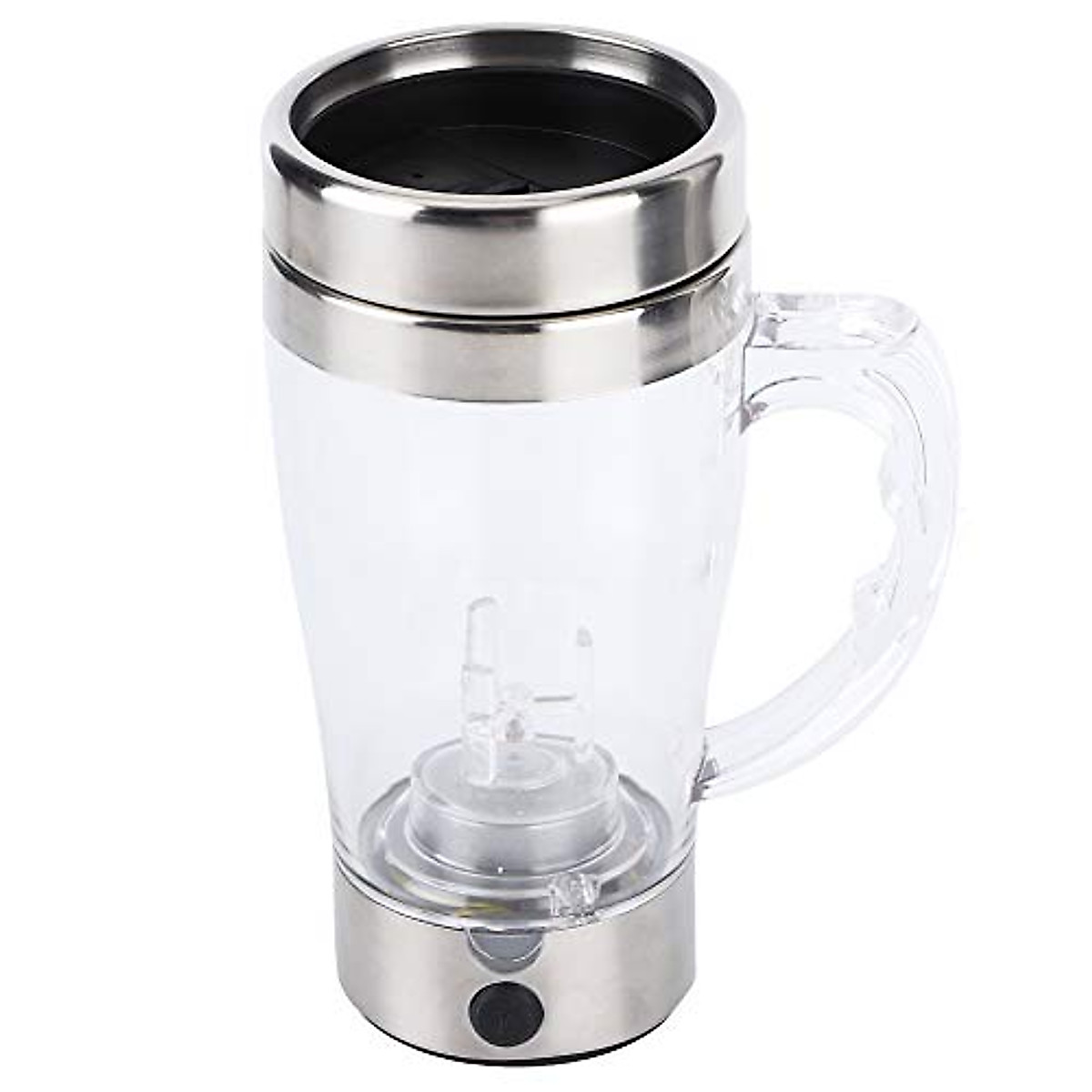 Yosoo123 350ml Automatic Electric Coffee Self Stirring Cup, Stainless Steel Mixing Mug, for Coffee, Tea, Hot Chocolate Milk