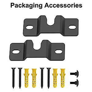 Sound Bar Wall Mount Bracket for VIZIO Soundbars, Mounting Brackets for Vizio Sound Bars and Surround Speakers, Mounted Under the TV, Fits of Most Satellite Speakers, Bookshelf Speakers Mounts