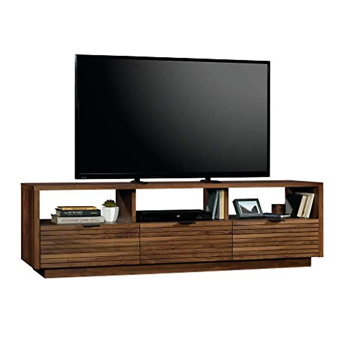 Sauder Harvey Park Credenza, for TVs up to 70", Grand Walnut finish