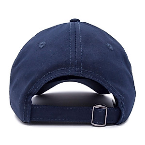 DALIX Ghost Embroidery Dad Hat Baseball Cap Cute Halloween in Navy Blue